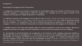 Consignment-Sales-PPT. AFAR IFRS FIFTHTEEN | PPTX