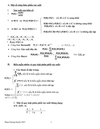 Cong thuc xstk-_cq | PDF