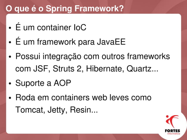 Conhecendo Spring Framework | PPT