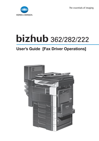 Conica fax driver operations user manual | PDF