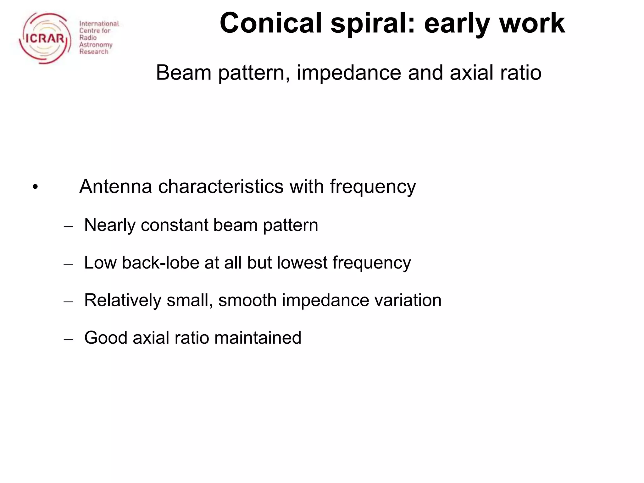 Conical spiral antennas | PPT