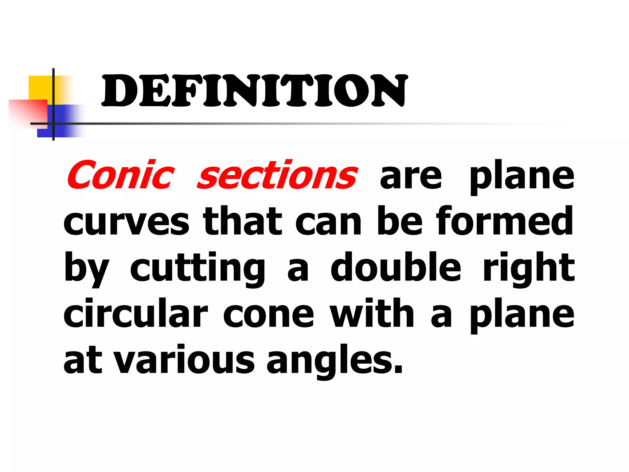Conic Sections | PPTX