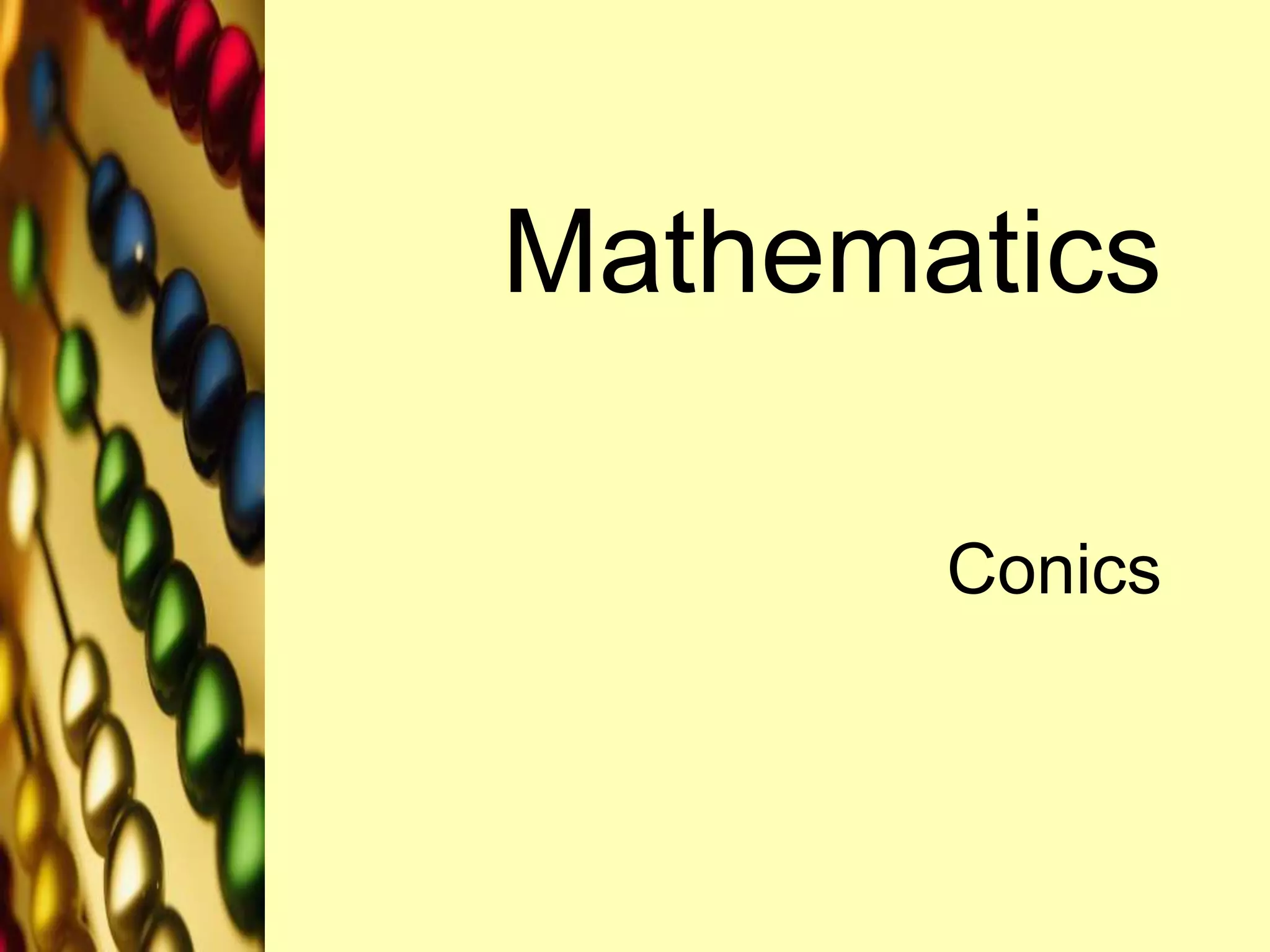 Conics | PPT