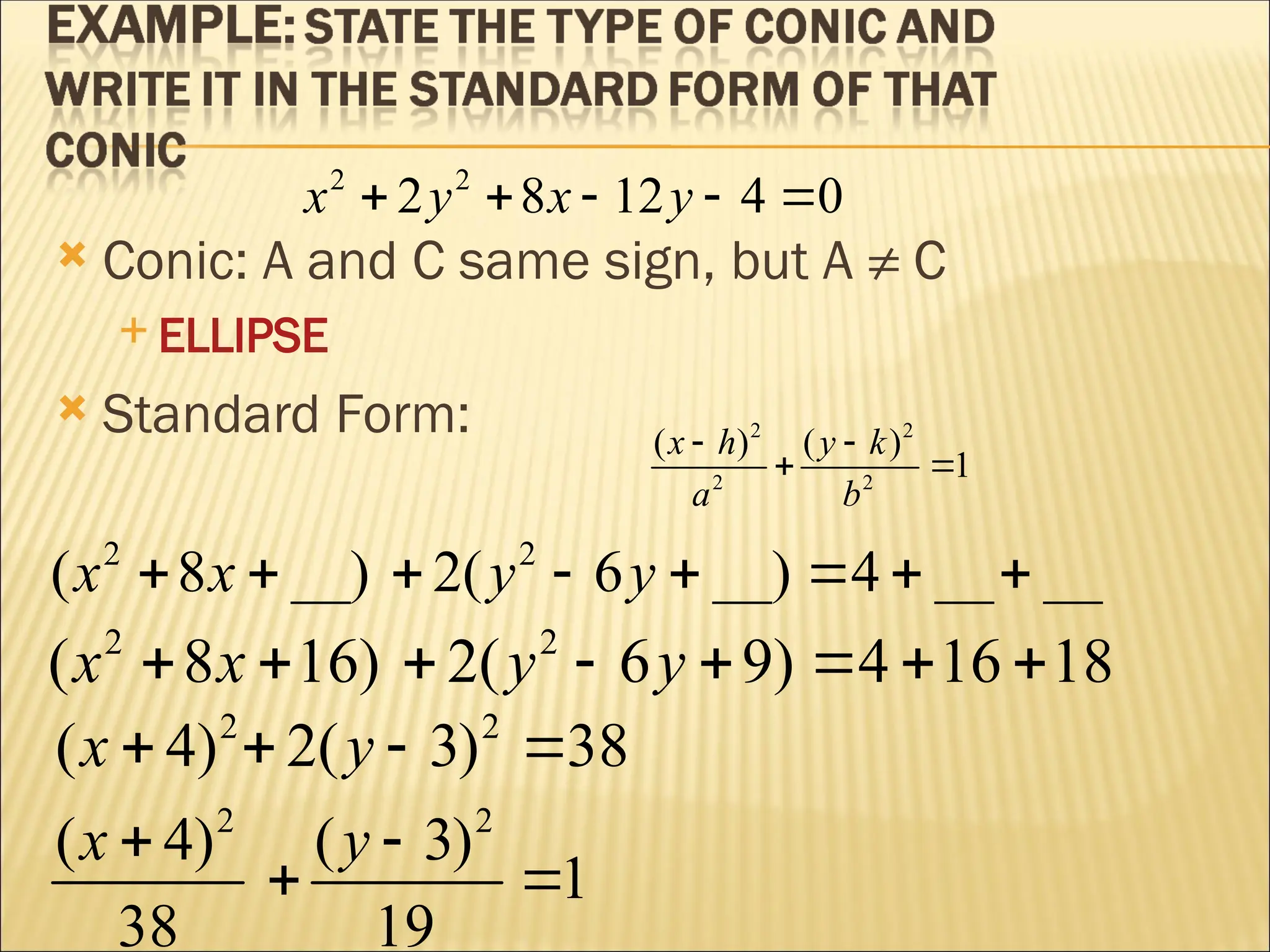 Conics-Lecture.ppt for class 11 th notes , dhdhwd | PPT