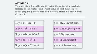 Conics parabola | PDF