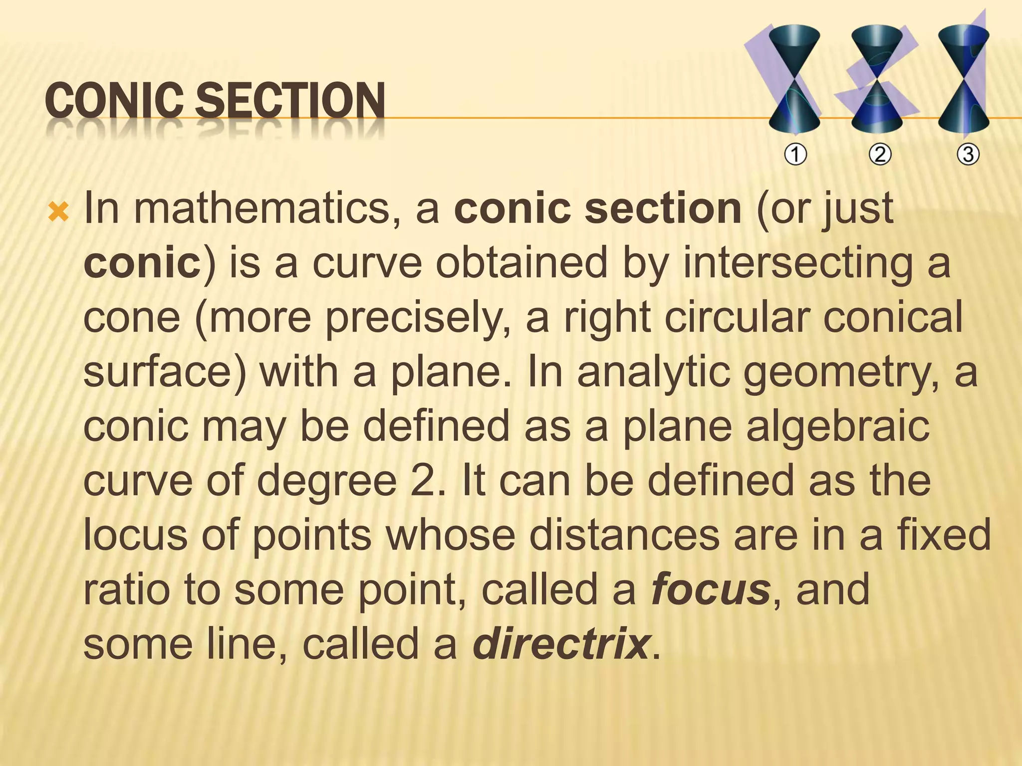 Conic section | PPT