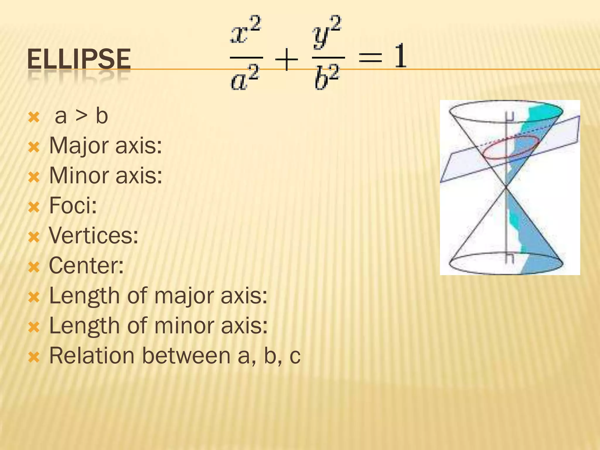 Conic section ppt | PPTX