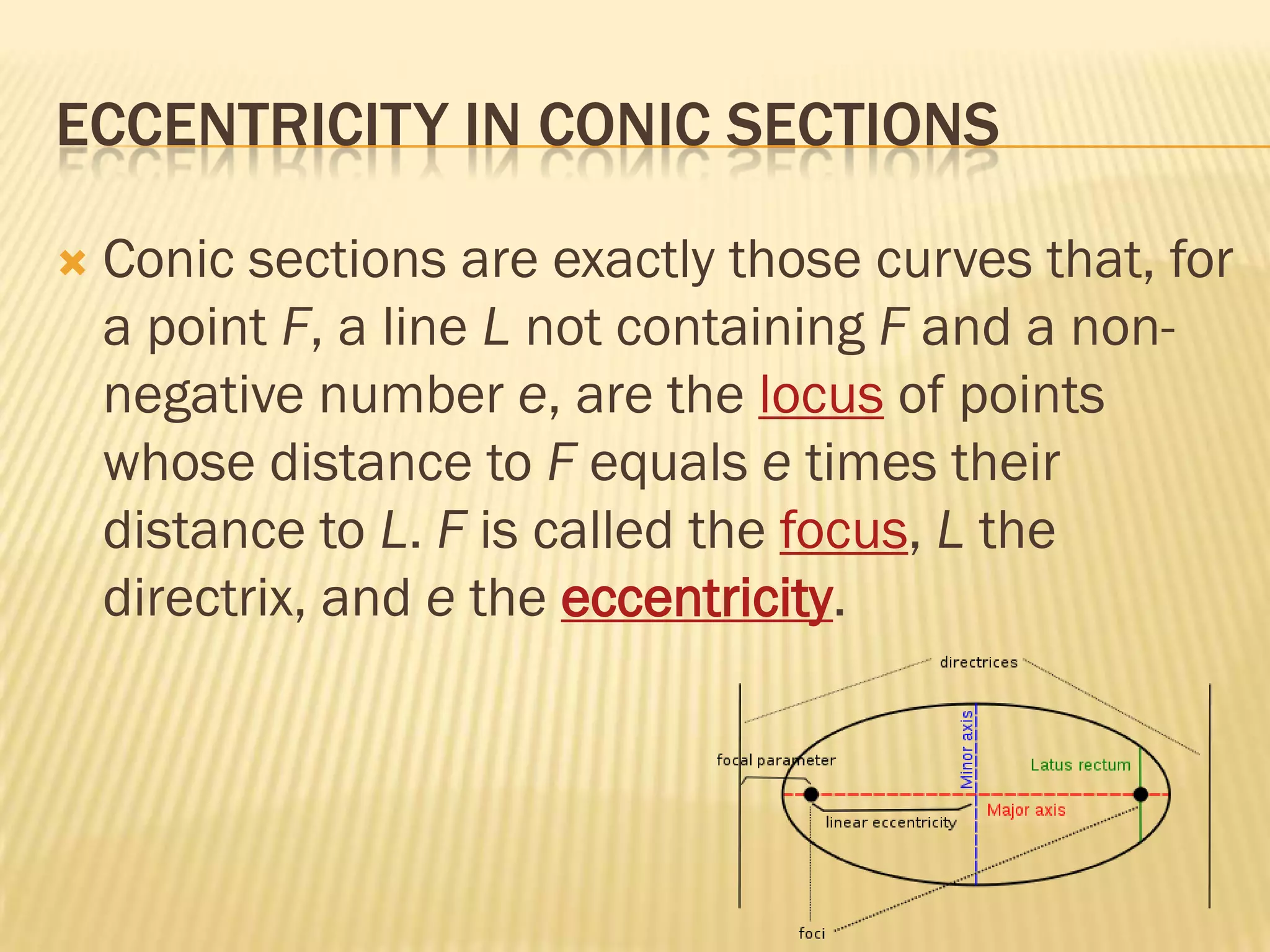 Conic section ppt | PPTX