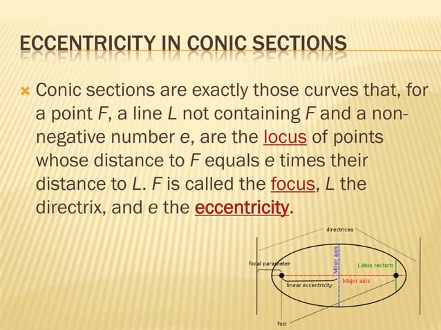 Conic section ppt | PPTX