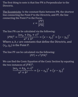 Conic sections | DOCX | Physics | Science