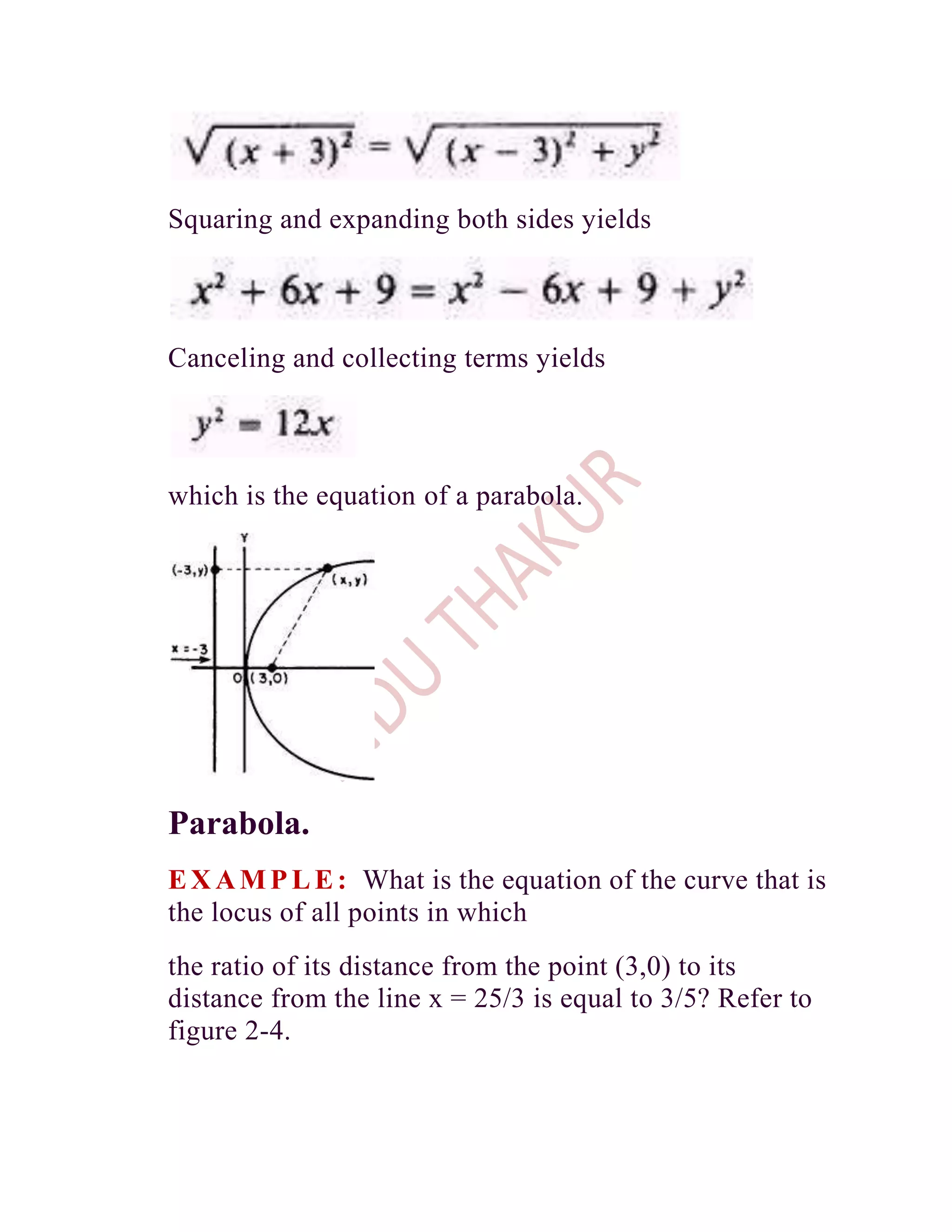 Conic sections | PDF