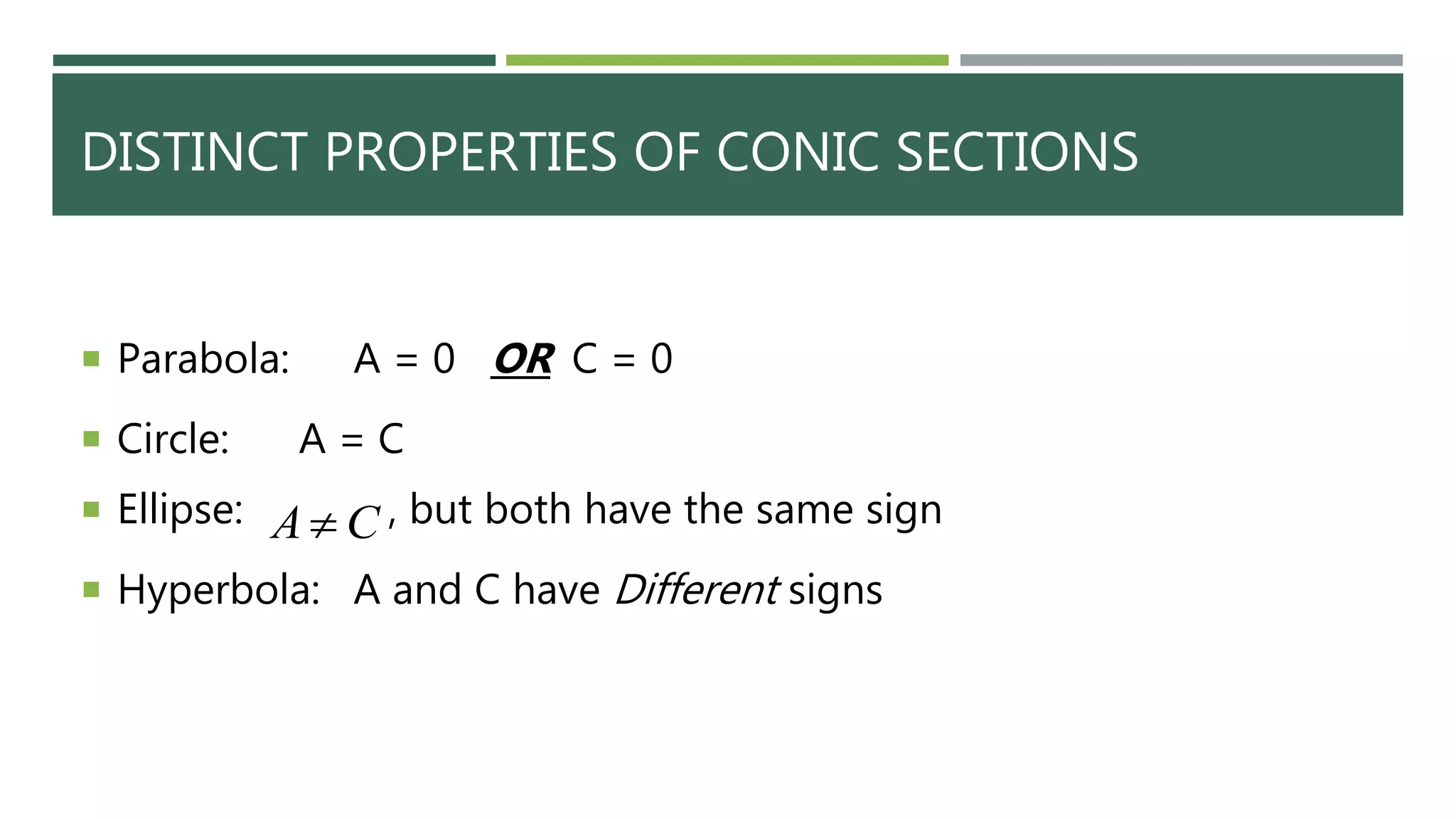 Conic Sections | PPT