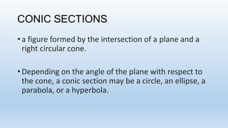 Conic sections | PPTX