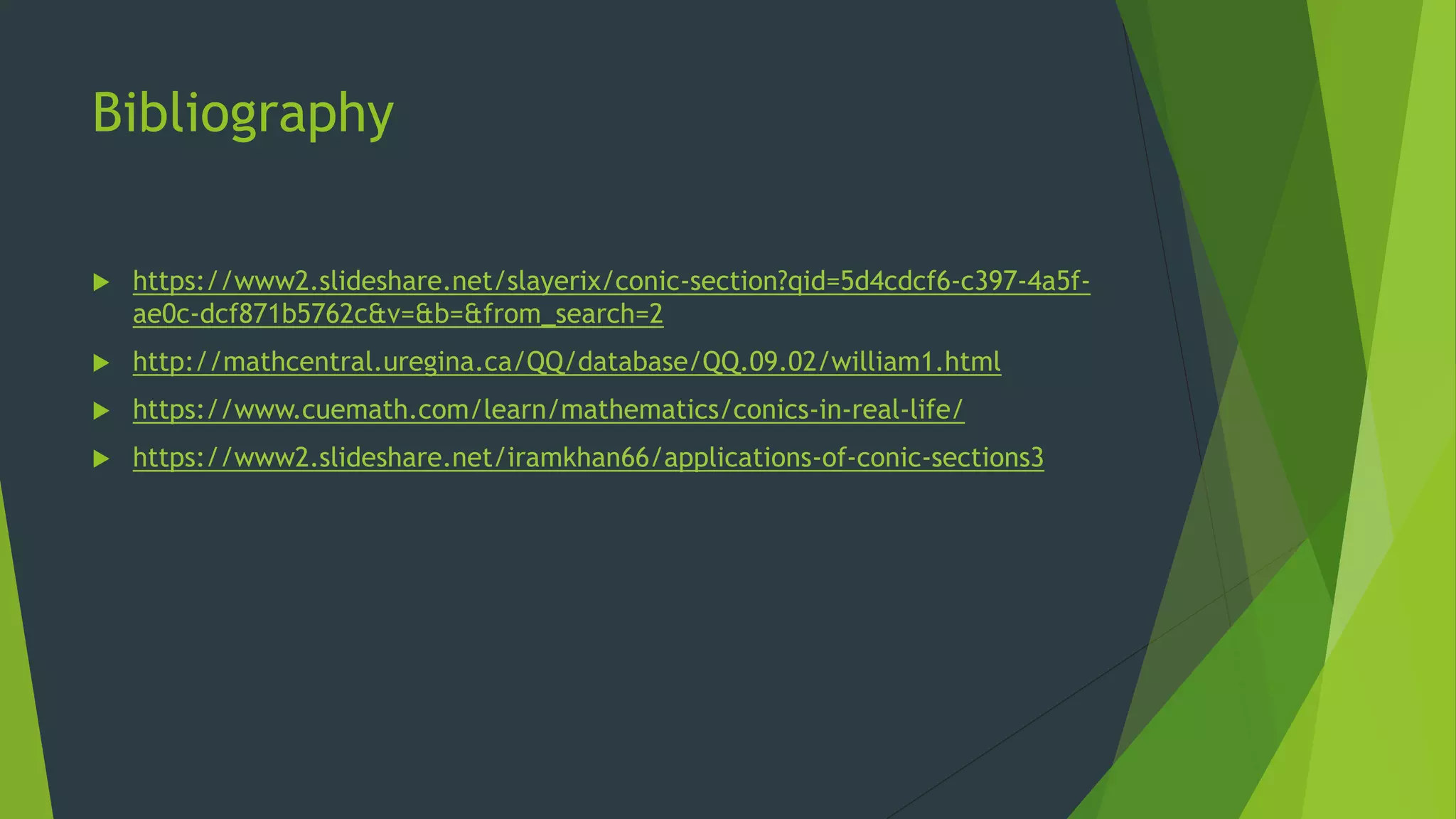 Conic sections in daily life | PDF