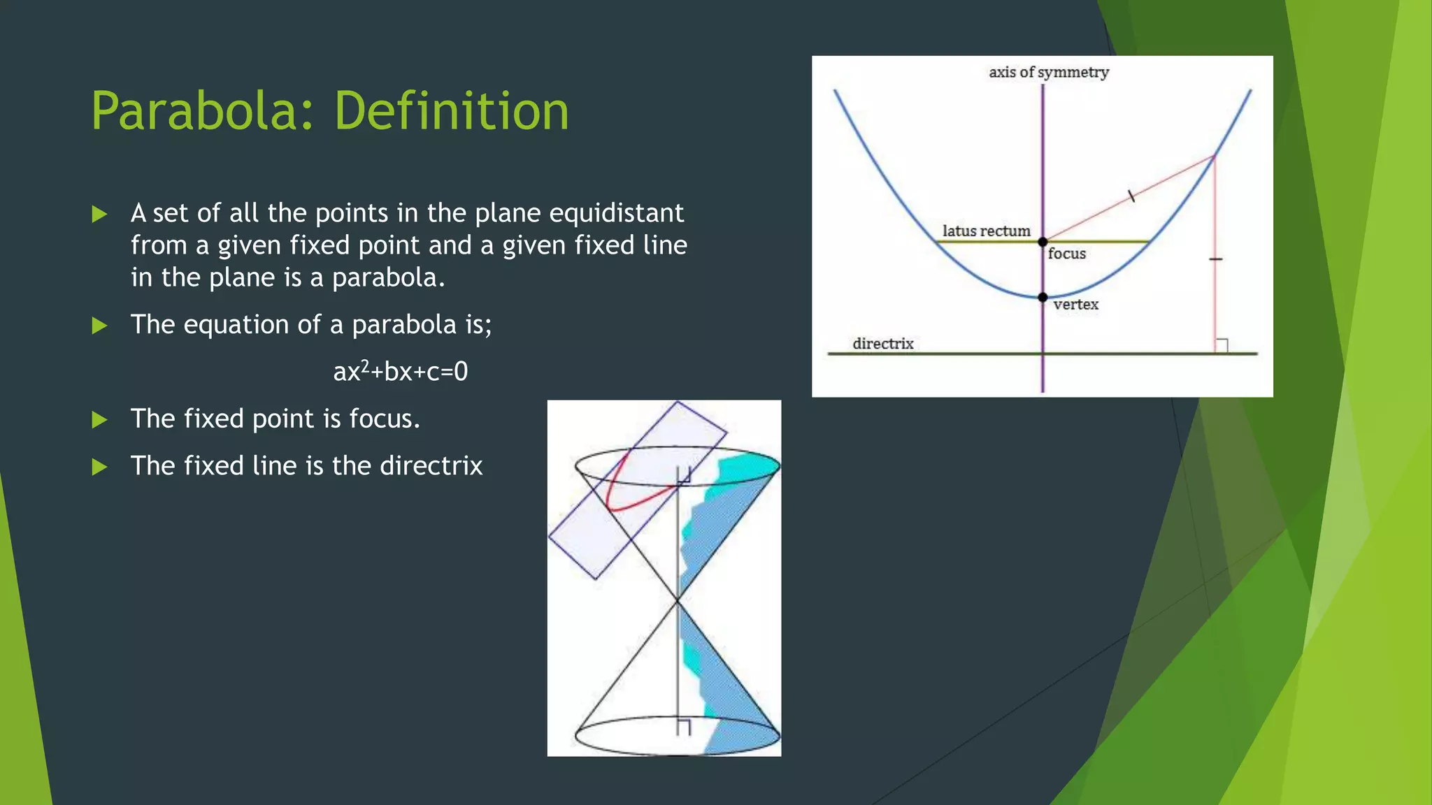 Conic sections in daily life | PDF
