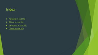 Conic sections in daily life | PDF