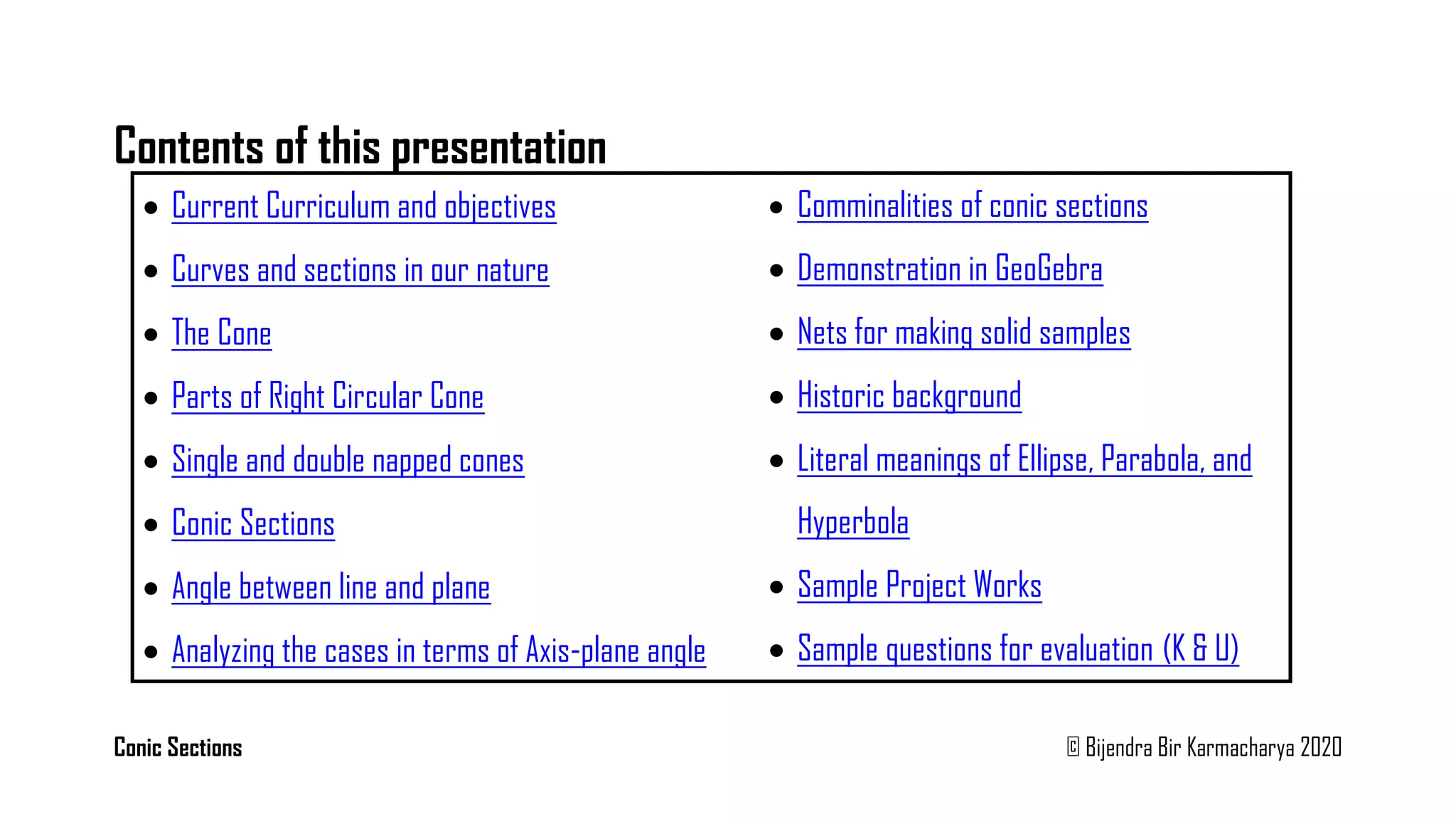 Conic sections slide compatibility format doc | PDF