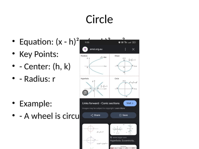 Conic_Sections_with_Diagrams.pptx mathematics class 11th and basic information | PPTX