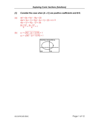 5HBC Conic Solutions | PDF