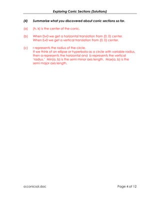 5HBC Conic Solutions | PDF