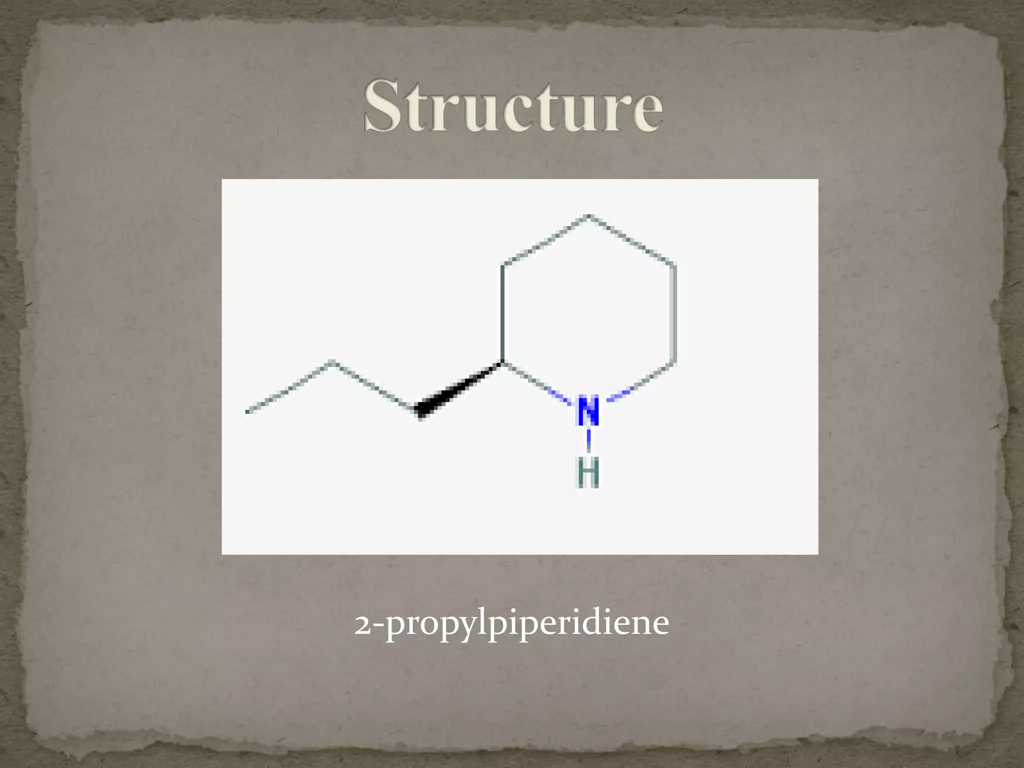 Coniine - Structural elucidation | PPTX
