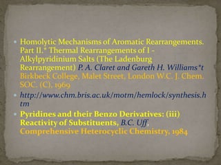 Coniine - Structural elucidation | PPTX