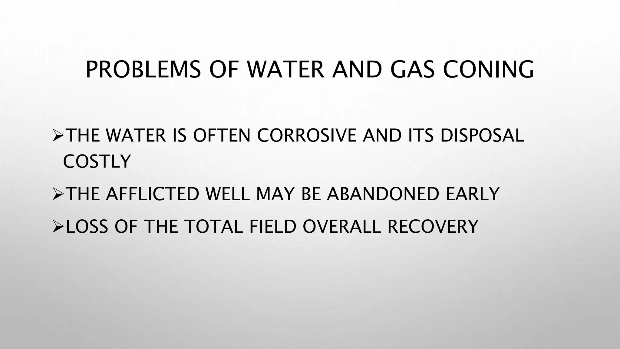 Coning problems and remedies | PPT