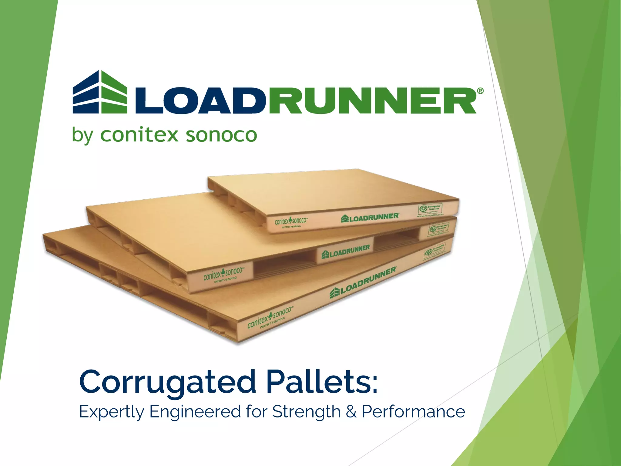 LoadRunner Corrugated Paper Pallets: Engineered Packaging | PDF