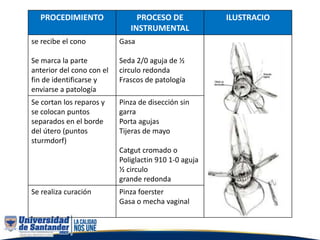 Conizacion del cervix | PPTX