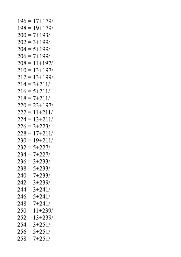 Conjectura de goldbach | ODT | Science