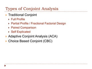 Conjoint analysis | PPTX