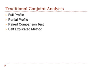 Conjoint analysis | PPTX