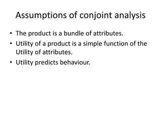 Conjoint analysis | PPTX