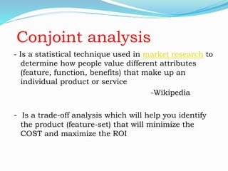 Conjoint analysis | PPTX