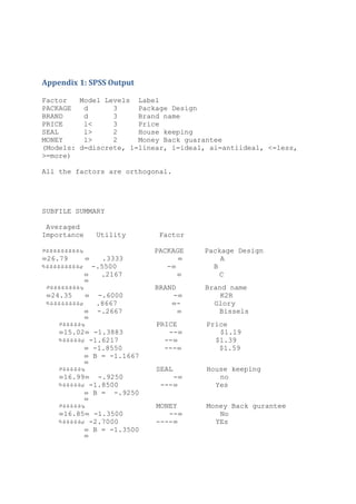 Conjoint Analysis- Multivariate Analysis | PDF