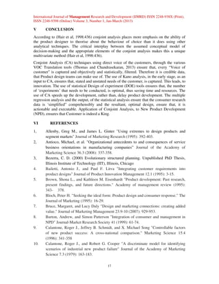 Conjoint analysis a perfect link between | PDF