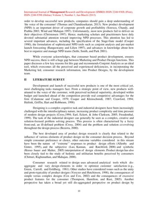 Conjoint analysis a perfect link between | PDF