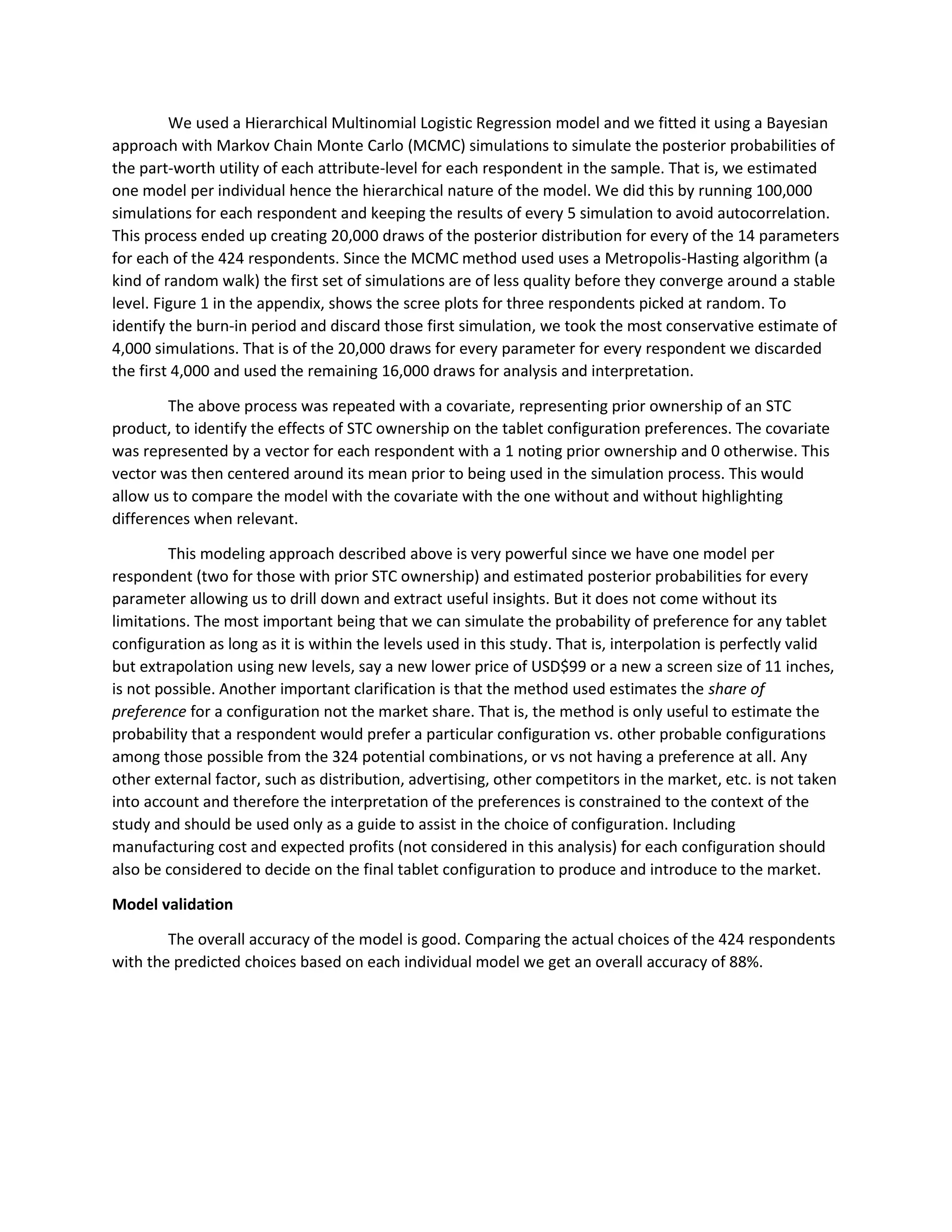 Conjoint analysis with mcmc | PDF