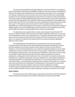Conjoint analysis with mcmc | PDF