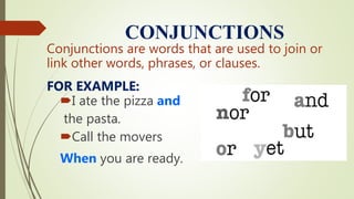 Conjuctions | PPTX