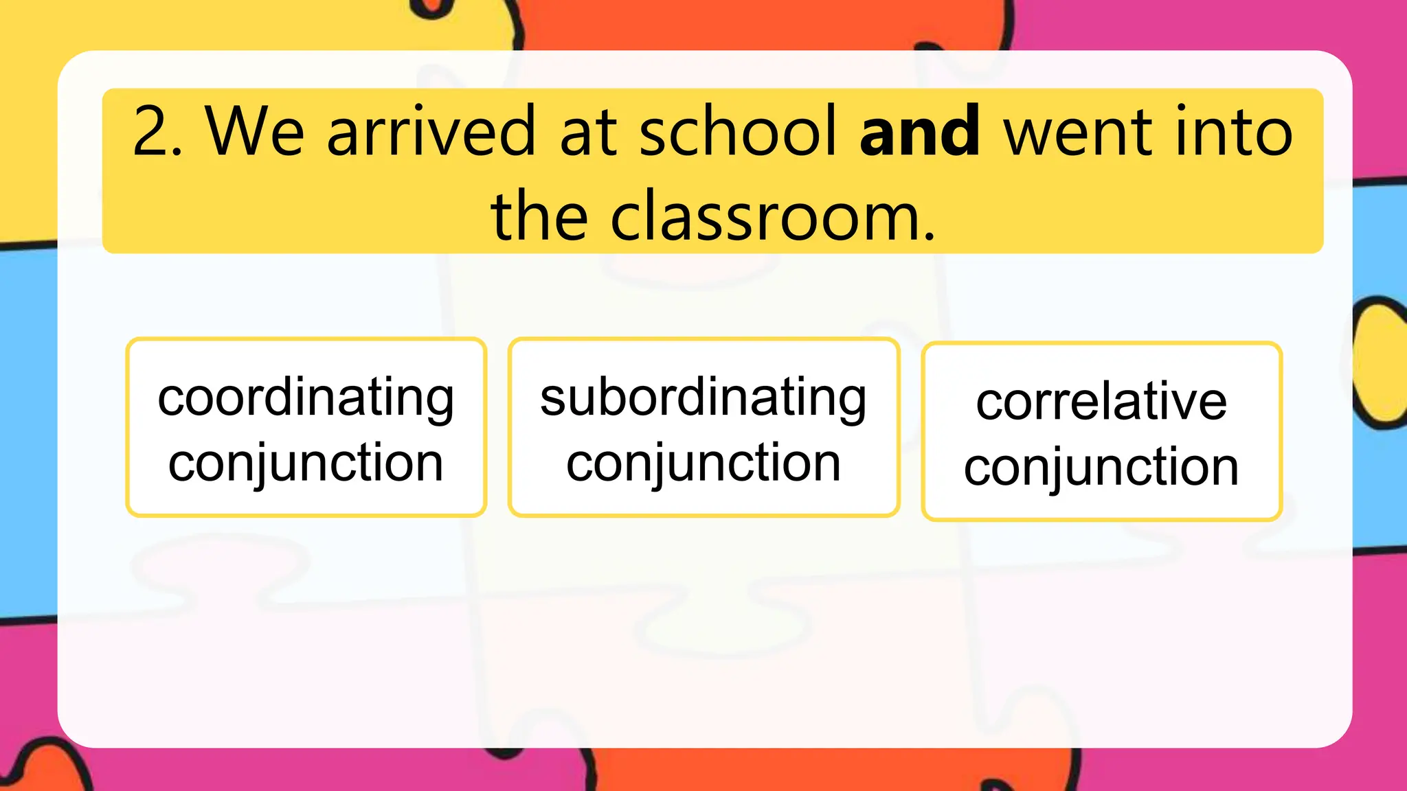 conjuctions PowerPoint for english subject pptx | PPTX