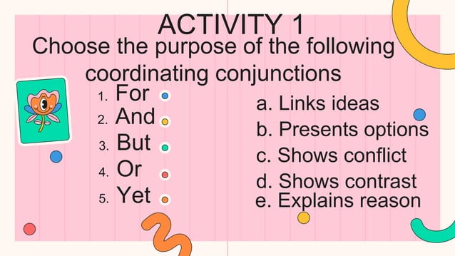 conjuctions PowerPoint for english subject pptx | PPT