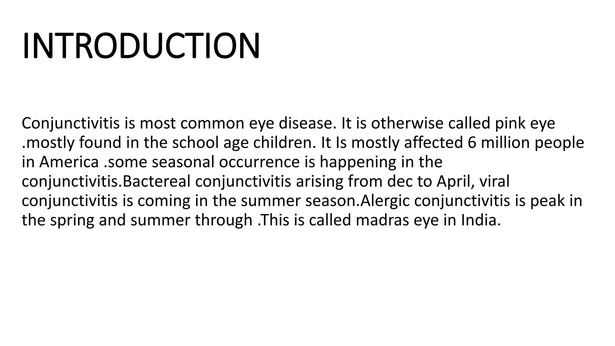 Conjunctivitis | PPTX