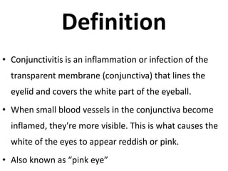 Conjuctivitis | PPTX
