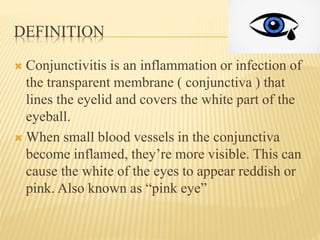 Conjuctivitis | PPTX