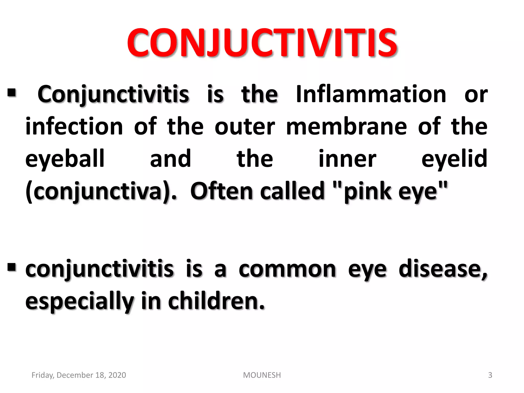 Conjuctivitis | PPTX