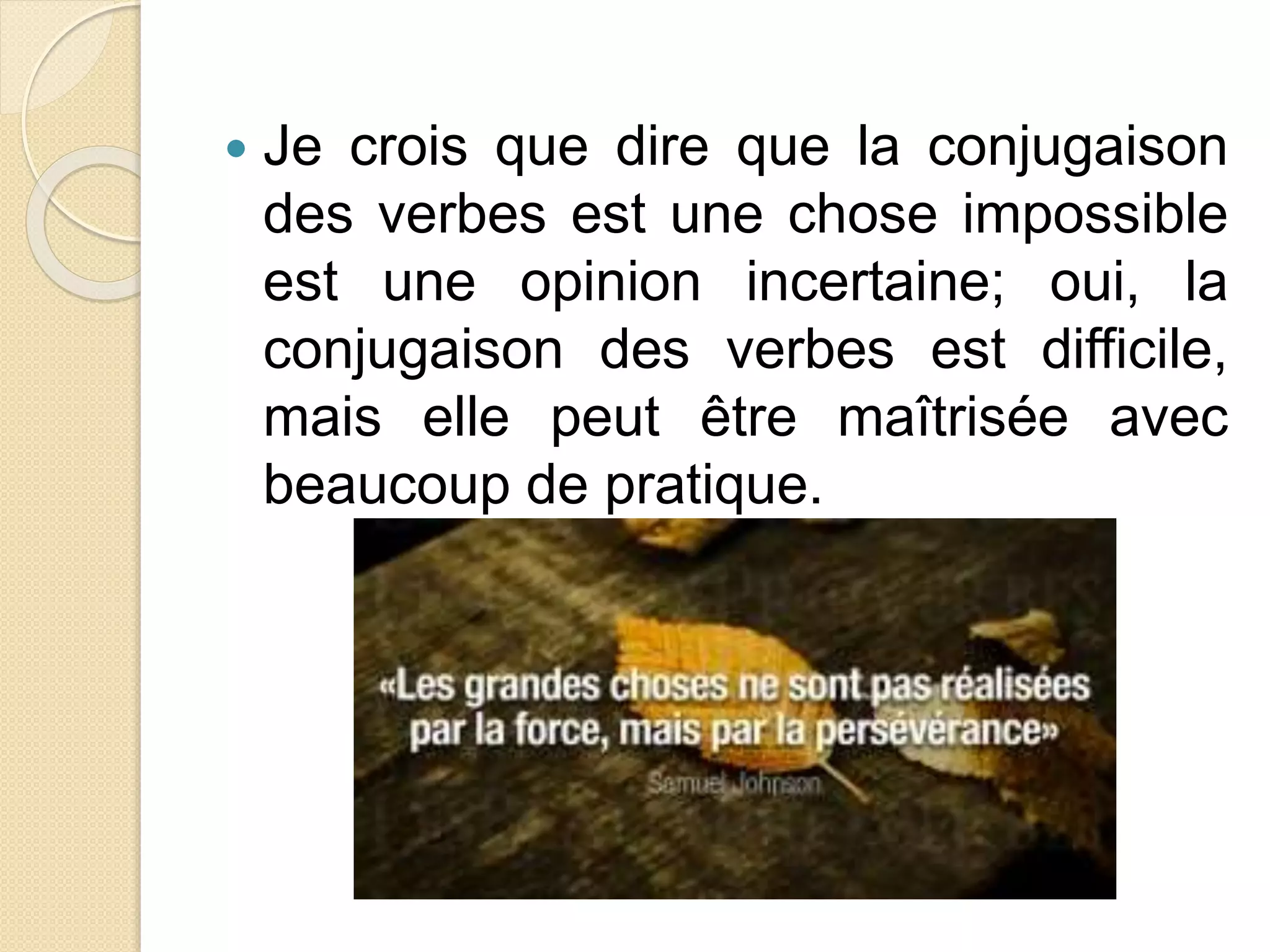 Conjugaison part 1 | PPT