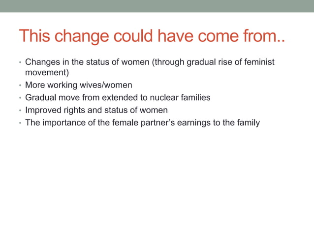 Conjugal roles | PPT