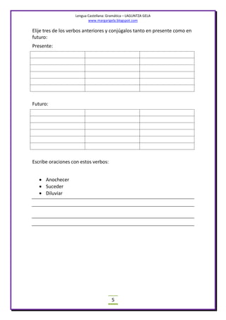Conjugar los verbos en futuro | PDF
