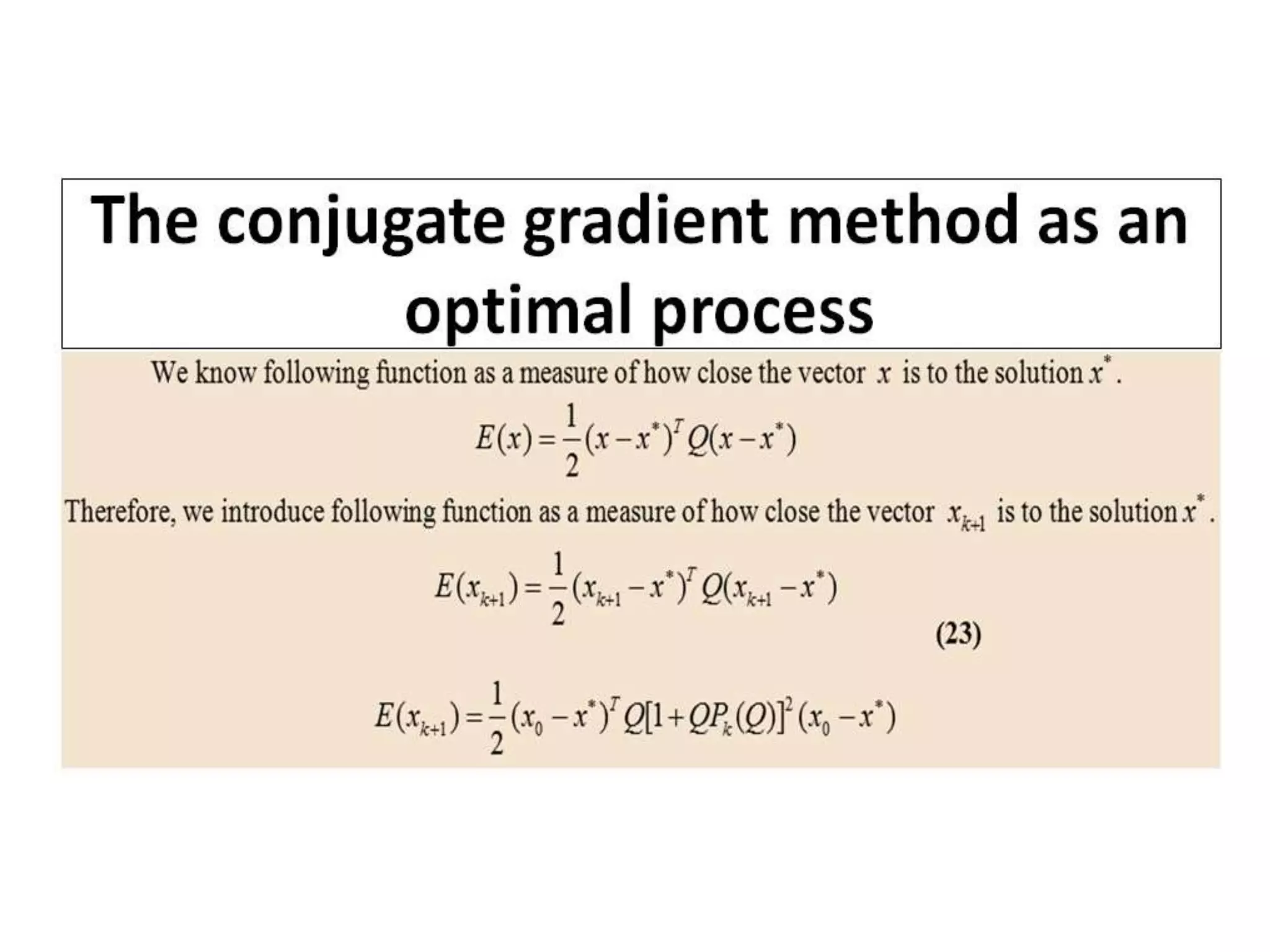 Conjugate direction methods | PPT
